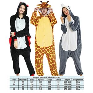 Unisex Adult Homewear Animal Pajamas Flannel One-pieces Pajamas Cosplay Kigurumi Onesie(bat(L))