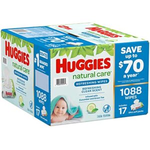 Huggies Natural Care Baby Wipe Refill, Refreshing Clean (1,088 Count)