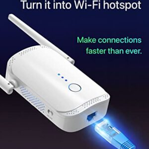 Fastest WiFi Extender/ Booster | 2023 release Up to 74% Faster | Broader Coverage Than Ever WiFi Signal Booster for Home | Internet/ WiFi Repeater, w/Ethernet Port, Made for USA