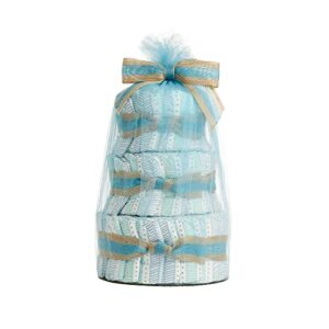 the honest company diaper cake | clean conscious diapers, baby personal care, plant-based wipes | dots + dashes | regular, size 1 (8-14 lbs), 35 count