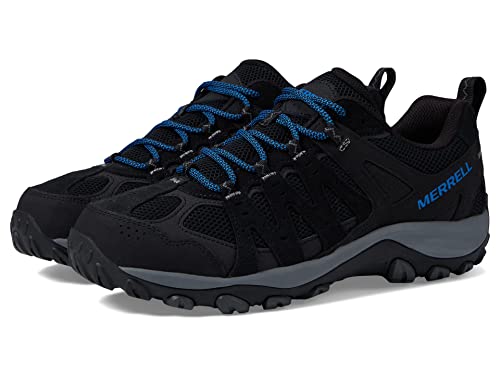 Merrell Accentor 3 Waterproof Shoes for Men - Leather and Mesh Upper, Textile Lining, and Lightweight EVA Foam Midsole Black 9 M