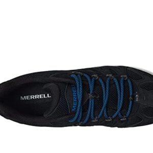 Merrell Accentor 3 Waterproof Shoes for Men - Leather and Mesh Upper, Textile Lining, and Lightweight EVA Foam Midsole Black 9 M