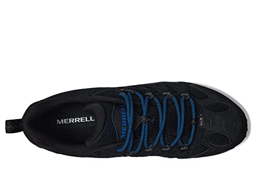 Merrell Accentor 3 Waterproof Shoes for Men - Leather and Mesh Upper, Textile Lining, and Lightweight EVA Foam Midsole Black 9 M