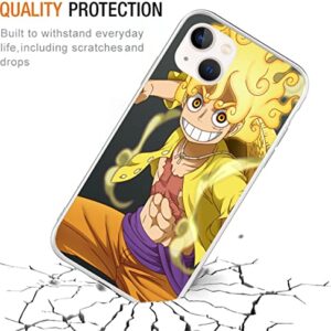 Compatible with LG V60 ThinQ | LG V60 ThinQ 5G Case One Luffy with Piece 876 Anime, Ultra Soft TPU Gel Rubber Phone Case (Clear)