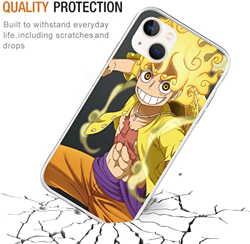 Compatible with LG V60 ThinQ | LG V60 ThinQ 5G Case One Luffy with Piece 876 Anime, Ultra Soft TPU Gel Rubber Phone Case (Clear)