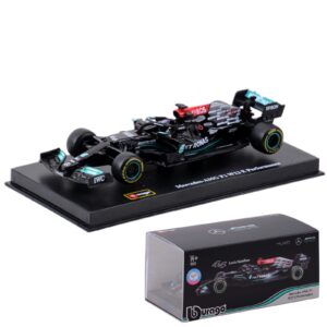 htlnuzd 1:43 bburago 2021racing f1w12#44 lewis hamilton 1/43 static simulation diecast alloy f1 formula car model (hardcover version)