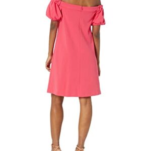 Calvin Klein Women's Bow at Shoulder Dress, Watermelon, 8