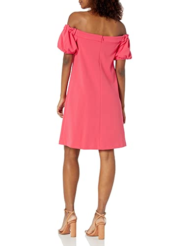 Calvin Klein Women's Bow at Shoulder Dress, Watermelon, 8