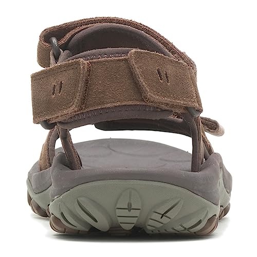 Merrell Men's Huntington Leather Convert Sandal, Earth, 11