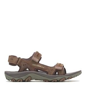 Merrell Men's Huntington Leather Convert Sandal, Earth, 11