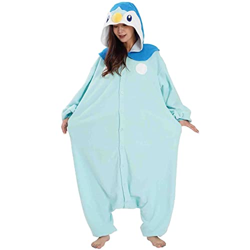 SAZAC Kigurumi - Pokemon - Piplup - Onesie Jumpsuit Halloween Costume