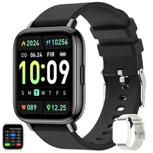 smart watch for men women fitness: (make/answer call) bluetooth smartwatch for android phone iphone waterproof run sport digital watches blood pressure heart rate monitor step counter sleep tracker