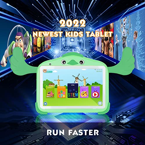 Kids Tablet 10 inch Tablet for Kids with Case Included 2GB 32GB Android 11 Toddler Tablet with WiFi Dual Camera IPS Screen Kids Learning Tablet for Toddlers Preinstalled Kids Software Parental Control