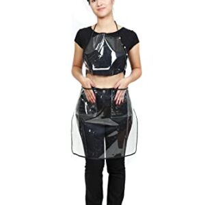 Waterproof Apron With Pockets For Women And Men. Chef, Server, Hairstylist, Dishwasher in Transparent/Clear/Black/White