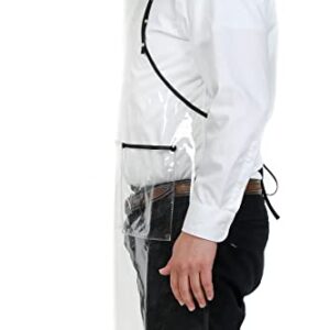 Waterproof Apron With Pockets For Women And Men. Chef, Server, Hairstylist, Dishwasher in Transparent/Clear/Black/White