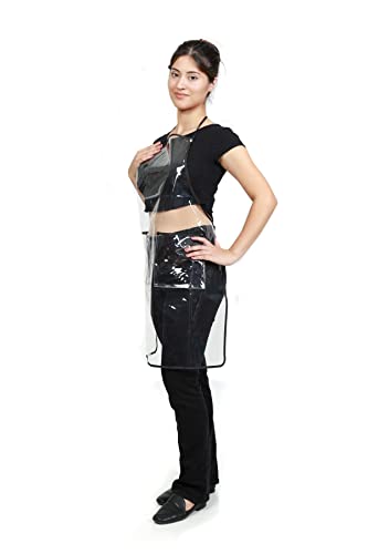 Waterproof Apron With Pockets For Women And Men. Chef, Server, Hairstylist, Dishwasher in Transparent/Clear/Black/White