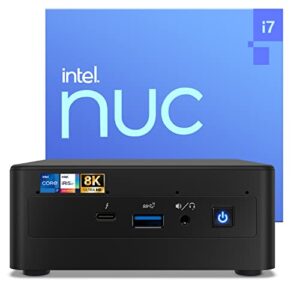 intel nuc 11 nuc11pahi70z mini pc barebone kit, core i7-1165g7 4-core, 2.8 ghz–4.7 ghz turbo, 28w intel iris xe graphics, ifi 6, bt 5.0 thunderbolt 3, 8k & quadruple monitor capable (no ram+ssd+os)