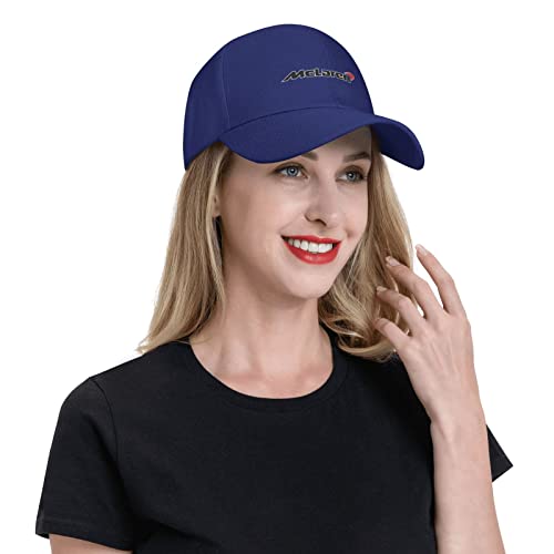 AVOJEE Mclaren-Logo Hats Caps Baseball Cap Adjustable Fashion Uv Protection Casquette Unisex Blue