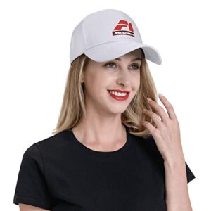 AVOJEE Mclaren-F1-Logo Hats Caps Baseball Cap Adjustable Fashion Uv Protection Caps Unisex White