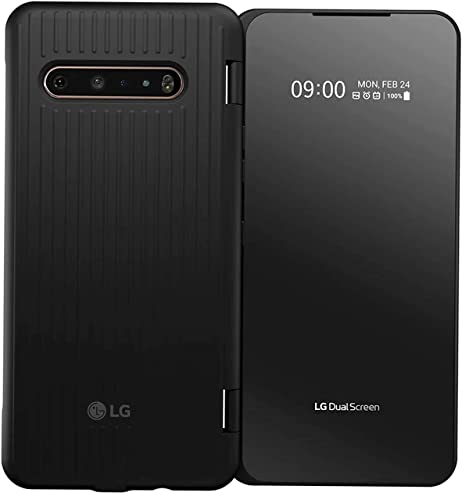 UrbanX Dual Screen Case for LG V60 ThinQ 5G - Black (LM-V605N) Bundled with Cover Case (Without Charging Adapter)