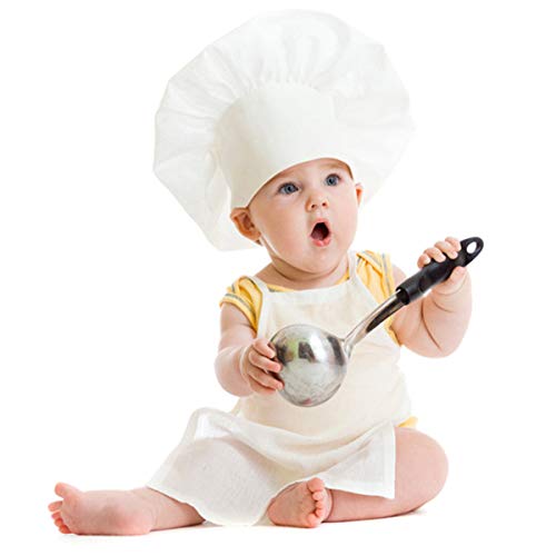 Yunnyp Newborn Baby Chef Costume Baby Photography Photos Outfits Hat Apron Outfit for Boys Girls Photography Props