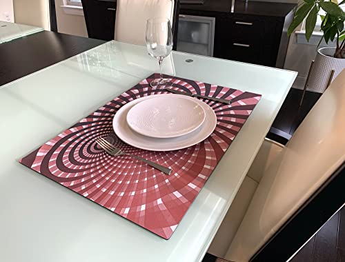 3dRose Pretty Pink Water Lilly Image of Light Infused Painting - Desk Pad Place Mats (dpd-365089-1)