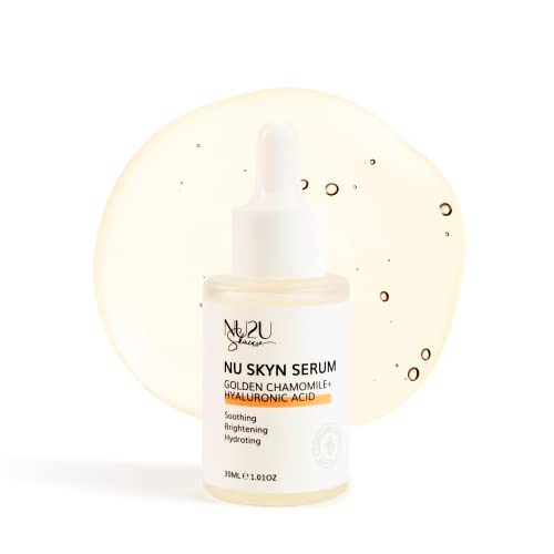 NU2U Skincare NU Skyn Serum | Hyaluronic Acid Serum for Face with Vitamin C | Brightening Serum for Dark Spots, Anti Aging, Fine Lines, and Wrinkles, Fragrance Free | 1.01 Fl. oz