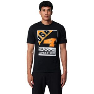 mclaren f1 men's lando norris usa austin gp graphic t-shirt black