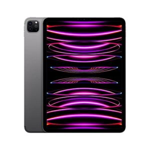 apple ipad pro 11-inch (4th generation): with m2 chip, liquid retina display, 512gb, wi-fi 6e + 5g cellular, 12mp front/12mp and 10mp back cameras, face id, all-day battery life – space gray