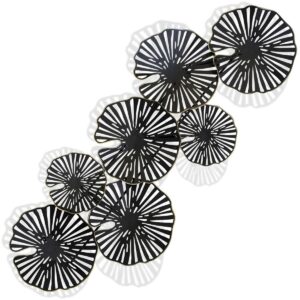 stylecraft home collection wi42924ds lilly pads iii - metal wall sculpture in contemporary style-16 inches tall and 2.36 inches wide,