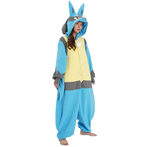 SAZAC Kigurumi - Pokemon - Lucario - Onesie Jumpsuit Halloween Costume- XL Size