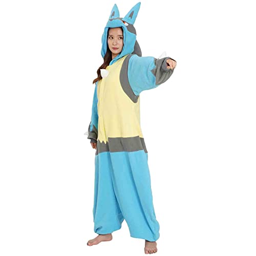 SAZAC Kigurumi - Pokemon - Lucario - Onesie Jumpsuit Halloween Costume- XL Size