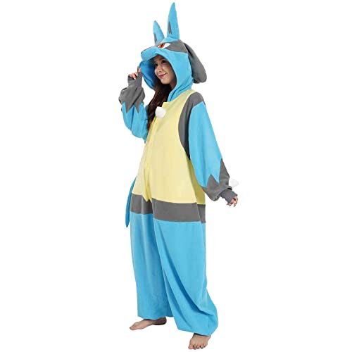 SAZAC Kigurumi - Pokemon - Lucario - Onesie Jumpsuit Halloween Costume- XL Size