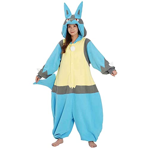 SAZAC Kigurumi - Pokemon - Lucario - Onesie Jumpsuit Halloween Costume- XL Size