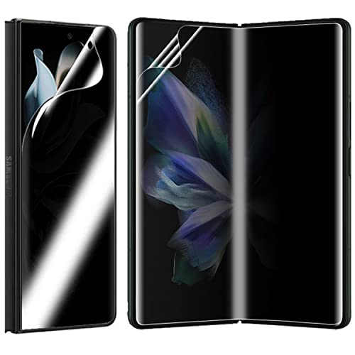 FYDIKHN Anti-Spy Inner Screen Protector Designed for Samsung Galaxy Z Fold 4 5G 2022 and Privacy Outer Screen Protector Soft Anti-Scratch Film Anti-Peeping Full Glue