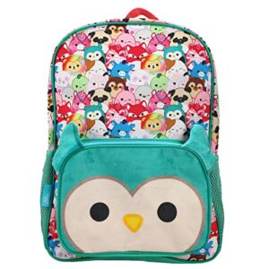 bioworld squishmallows winston the owl plush pocket youth backpack