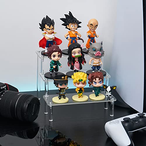 Acrylic Stands for Display,Clear Cupcakes Perfumes Figurines Display Risers Stand Cologne Organizer Acrylic Shelves for Amiibo Funko POP Figures Toys Cupcake Food Desserts Holder Collection Cosmetic Jewelry Makeup Nail Polish Product Tabletop Use. 20*8cm