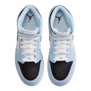 Nike Kids Air Jordan 1 Retro High OG GS Basketball Shoe, Ice Blue/Black Sail-white, 6.5 Big Kid