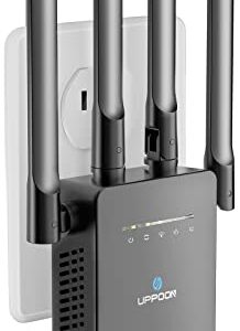 【2022 WiFi Extender】 WiFi Range Extender Signal Booster up to 8500sq.ft & 45 Devices, Internet Wi-Fi Booster and Signal Amplifier for Home, Long Range Wireless Repeater with Ethernet Port, Easy Setup