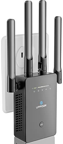 【2022 WiFi Extender】 WiFi Range Extender Signal Booster up to 8500sq.ft & 45 Devices, Internet Wi-Fi Booster and Signal Amplifier for Home, Long Range Wireless Repeater with Ethernet Port, Easy Setup