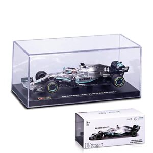 htlnuzd bburago 1:43 2019 f1w10#44 lewis hamilton f1 formula 1/43 petronas w10 eq power no.44 one alloy luxury vehicle diecast cars model toy collection gift (hardcover f1 w10#44)