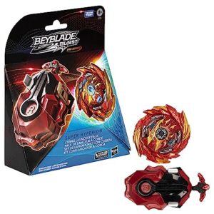 beyblade burst pro series super hyperion string launcher  pack, right/left spin beyblade launcher with spinning top, kid toys for 8 year old boys & girls