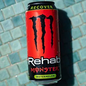 Monster Rehab Watermelon + Energy, Energy Drink, 15.5 Ounce (Pack of 15)