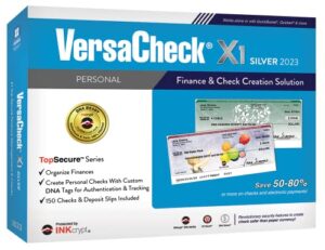 versacheck x1 silver 2023 - personal finance and check creation software