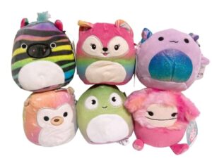 6 pc set squishmallows 5" colorful crew bigfoot squad for birthday plush doll (bigfoot hailey)