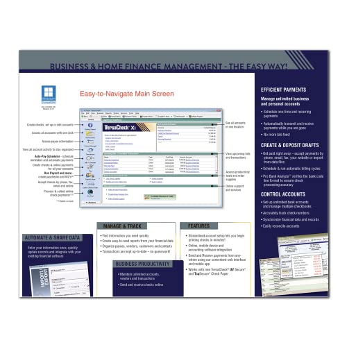 VersaCheck X1 Platinum 2023 - Finance and Check Creation Software