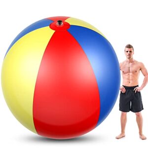 78 inch giant beach ball jumbo inflatable balls oversized adult beach toys plastic huge water balls for swimming pool summer beach seaside water games outdoor indoor party