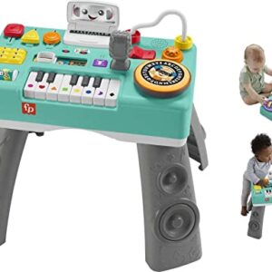 Fisher-Price Laugh & Learn Baby & Toddler Toy Mix & Learn Dj Table Musical Activity Center With Lights & Sounds For Ages 6+ Months