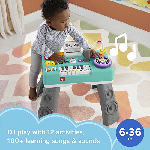 Fisher-Price Laugh & Learn Baby & Toddler Toy Mix & Learn Dj Table Musical Activity Center With Lights & Sounds For Ages 6+ Months