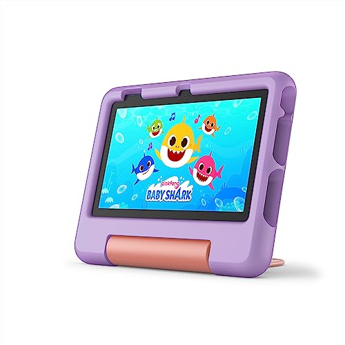 Amazon Kid-Proof Case for Fire 7 tablet (Only compatible with 12th generation tablet, 2022 release) - Purple